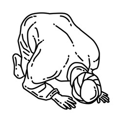 Muslim Prostrate Vector Images (90)