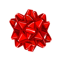 Gift bow ribbon cartoon Royalty Free Vector Image