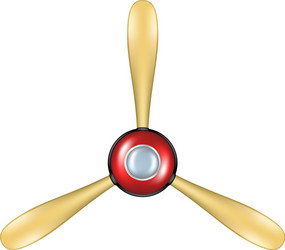 Airplane propeller logo template with radial Vector Image