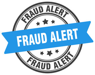Fraud stamp label on transparent background Vector Image