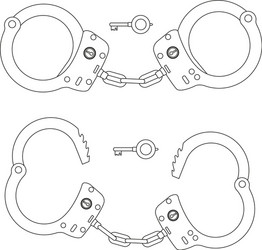 Handcuffs Outline Vector Images (over 3,700)