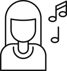 Singer Outline Vector Images (over 2,000)