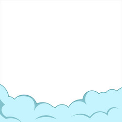 Cloud header footer Royalty Free Vector Image - VectorStock