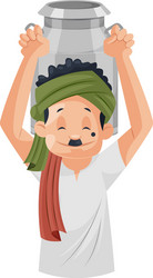 A milkman Royalty Free Vector Image - VectorStock