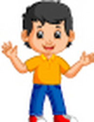 Same boy different body Royalty Free Vector Image