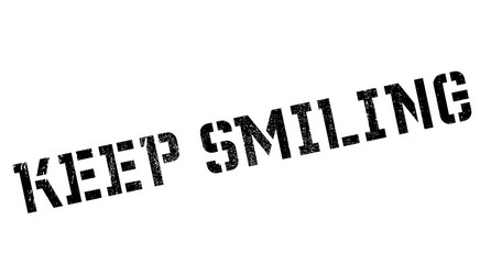 Keep smiling rubber stamp Royalty Free Vector Image