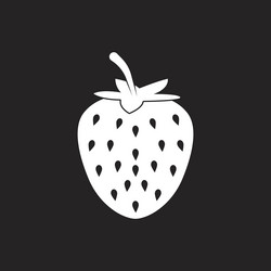 Strawberry icon Royalty Free Vector Image - VectorStock
