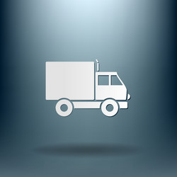 Truck logistic icon symbol icon laden Royalty Free Vector