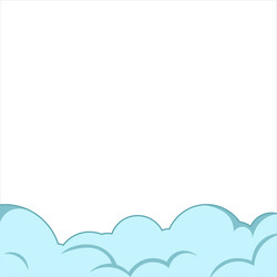 Cloud header footer Royalty Free Vector Image - VectorStock