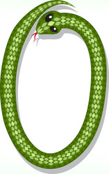 Donut cartoon zero number Royalty Free Vector Image