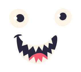 Funny monsters face Royalty Free Vector Image - VectorStock