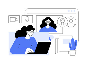 Join class isolated cartoon Royalty Free Vector Image