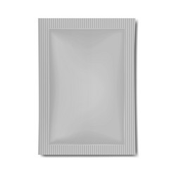 Blank sachet packet template individual pouch Vector Image
