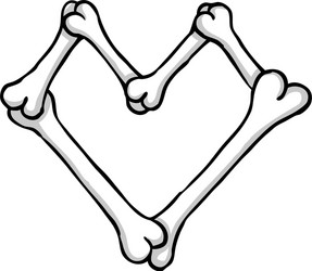 Bone frame Royalty Free Vector Image - VectorStock