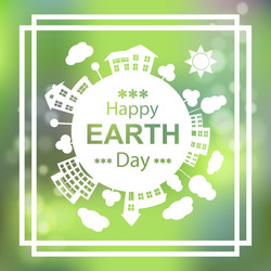 Save earth and green eco planet posters Royalty Free Vector