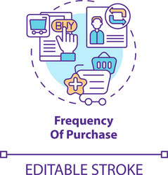 Consumer behavior analysis concept icon Royalty Free Vector