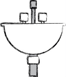 Bath symbol isolated Royalty Free Vector Image