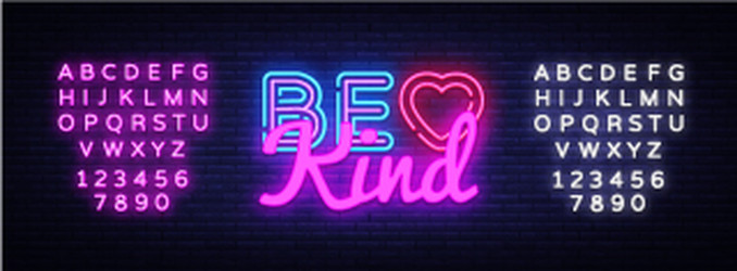 Neon sign word cool in frame on dark background Vector Image