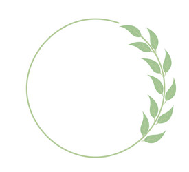 Square laurel wreath Royalty Free Vector Image