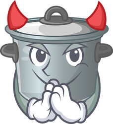 Devil kitchen hood isolated with the cartoon Vector Image