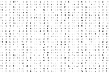 Hex code stream random hexadecimal cyber Vector Image