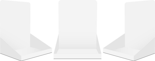 Cardboard pos display Royalty Free Vector Image