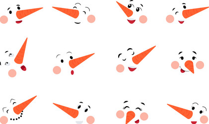 Snow Man Cartoon Smiling Lips For Girl