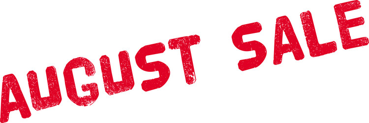 August sale rubber stamp Royalty Free Vector Image