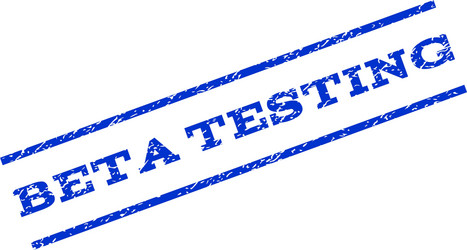 Beta watermark stamp Royalty Free Vector Image