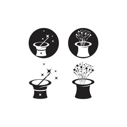 Magic stick logo Royalty Free Vector Image - VectorStock