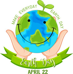 Save earth poster Royalty Free Vector Image - VectorStock