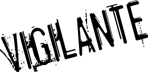Vigilante rubber stamp Royalty Free Vector Image