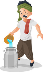 A milkman Royalty Free Vector Image - VectorStock