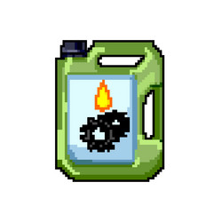 Diesel motor oil game pixel art Royalty Free Vector Image