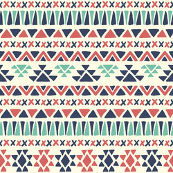Tribal aztec colorful seamless pattern Royalty Free Vector