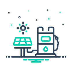 Solar gas Royalty Free Vector Image - VectorStock