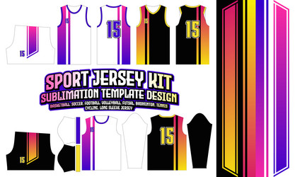 Feather gradient jersey design apparel Royalty Free Vector