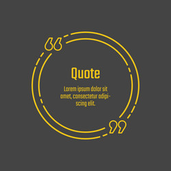 Square quote blank template bracket Royalty Free Vector