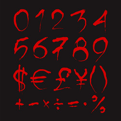 Scary Numbers Vector Images (over 2,200)