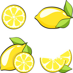 Ten lemons Royalty Free Vector Image - VectorStock