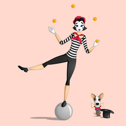 Mime theme image 1 Royalty Free Vector Image - VectorStock
