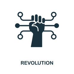 Revolution icon 3d from digitalization collection Vector Image