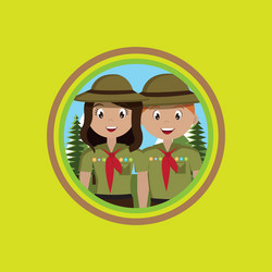 Scout Girl Frame Vector Images (61)