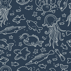Sea Creatures Pattern Vector Images (over 3,900)