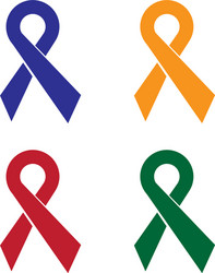 Cancer care logo designs Royalty Free Vector Image