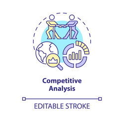 Identify market gaps concept icon Royalty Free Vector Image