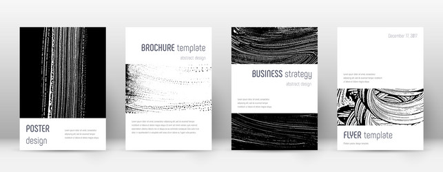 Cover page design template minimalistic brochure Vector Image