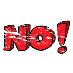Cartoon no symbol Royalty Free Vector Image - VectorStock