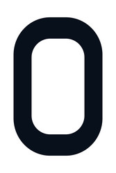 Golden number zero Royalty Free Vector Image - VectorStock