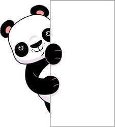 Panda banner Royalty Free Vector Image - VectorStock